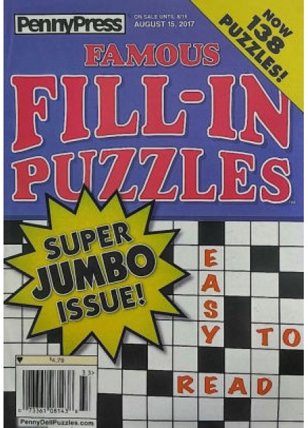 Subscribe or Renew Famous Fill-In Puzzles Magazine Subscription. Save ...