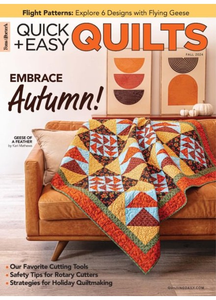 Subscribe or Renew Quick + Easy Quilts Magazine Subscription. Save 17% Off