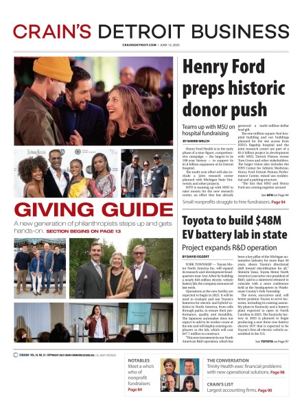 Subscribe or Renew Crain's Detroit Business Magazine Subscription.